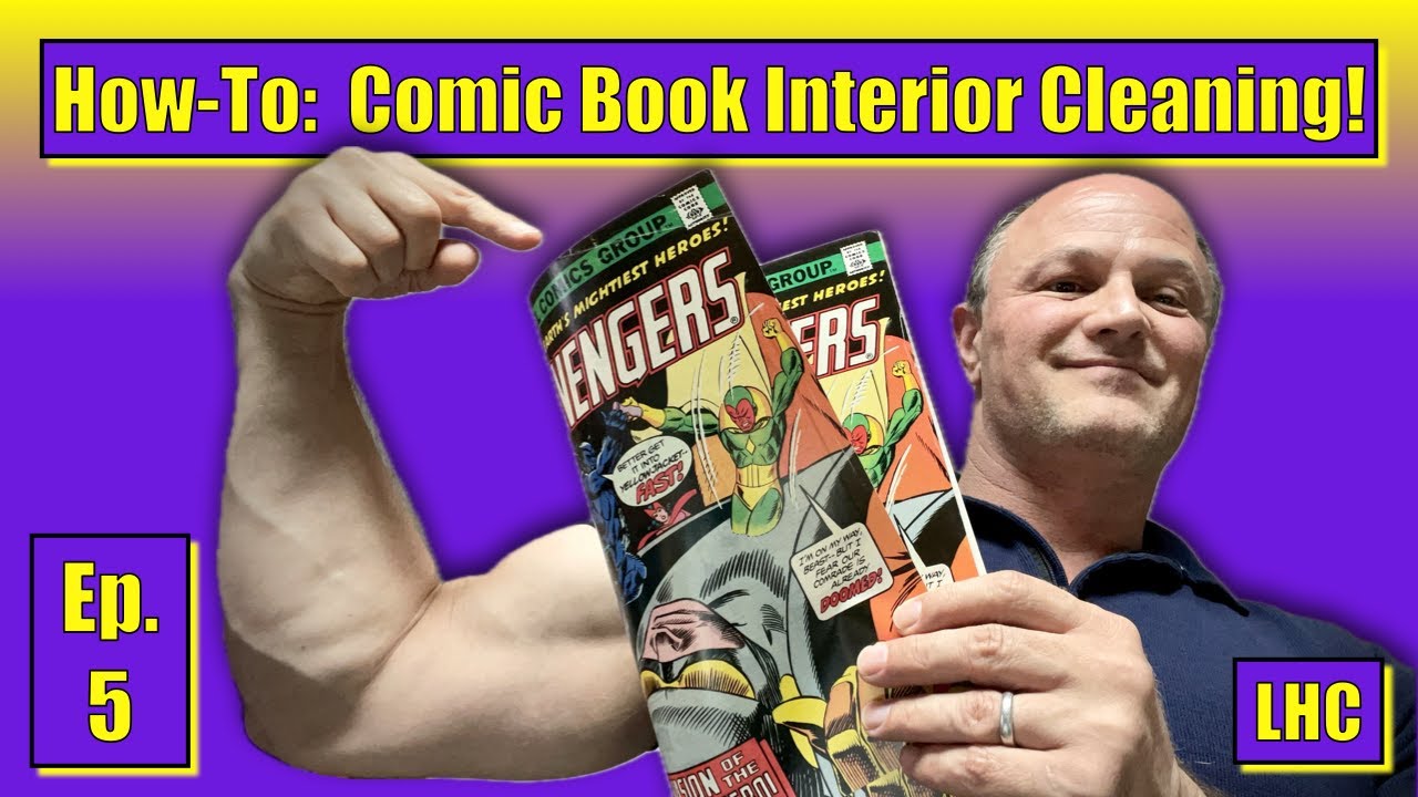 Cleaning the INTERIOR of Comic Books! - YouTube