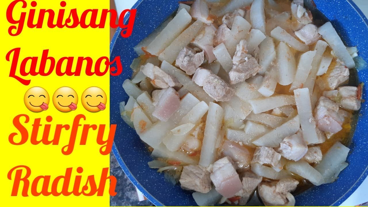 How to cook Stirfry Pork and Radish / Ginisang Labanos - YouTube