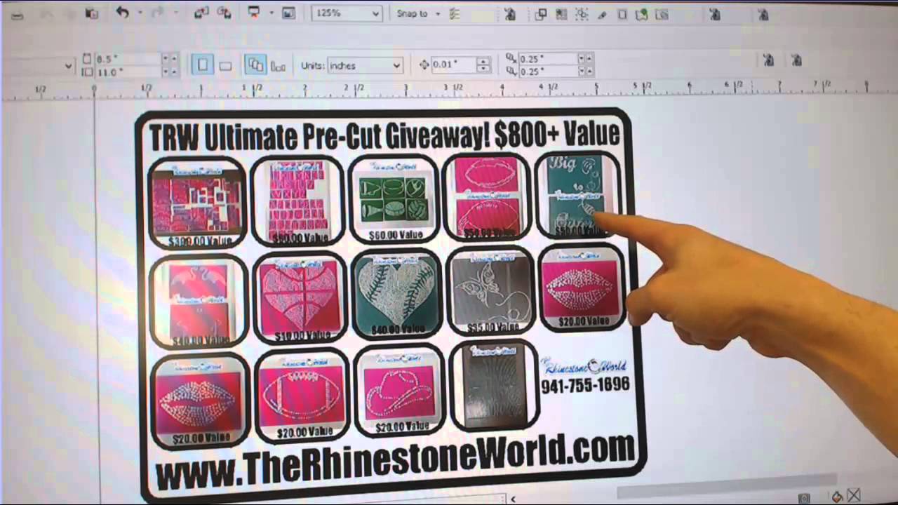 TRW Ultimate Pre Cut Giveaway Winners The Rhinestone World - YouTube