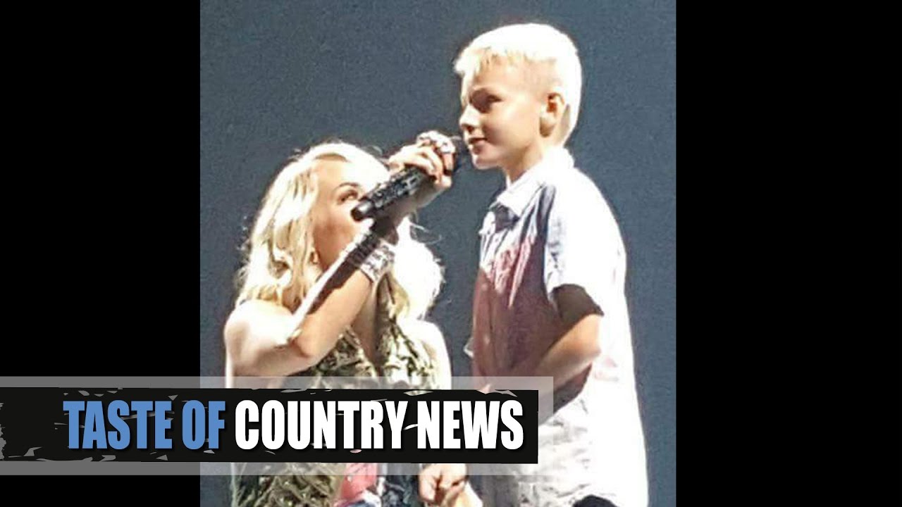 Carrie Underwood Sings With Boy With Tourette Syndrome - YouTube
