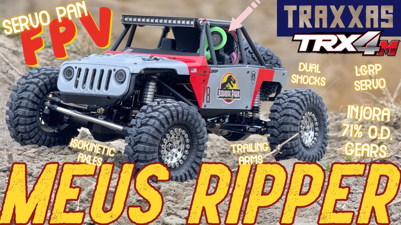 Build: TRX4m MEUS Ripper - 1-axis panning FPV, rear trailing arms, dual ...