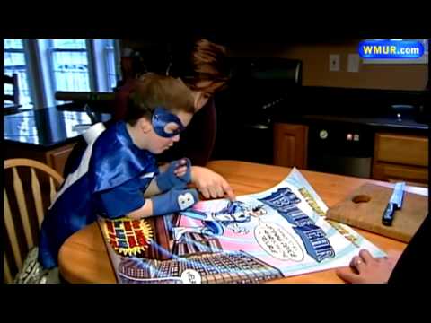 Local boy inspires superhero character - YouTube