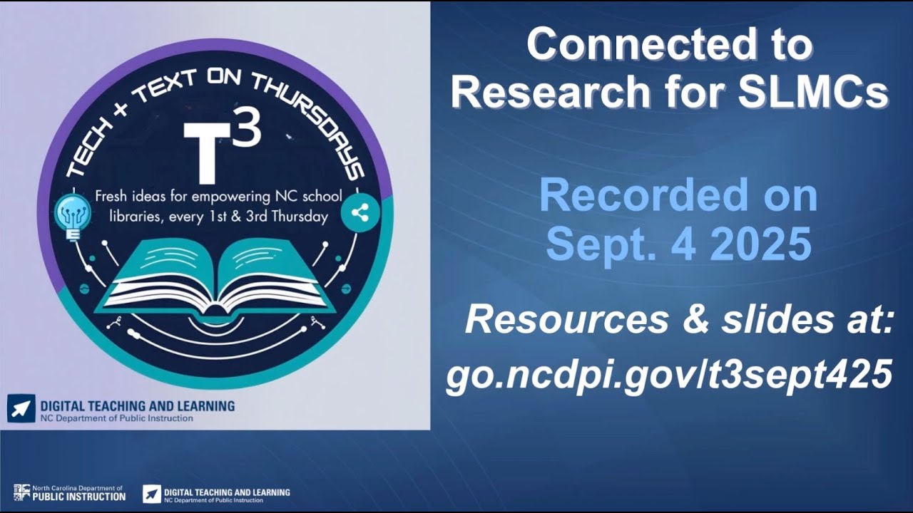 T³ ConnectED to Research for SLMCs on 9/4/2025 - YouTube