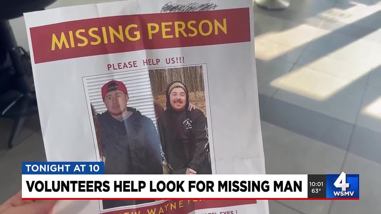 Volunteers help look for missing man - YouTube