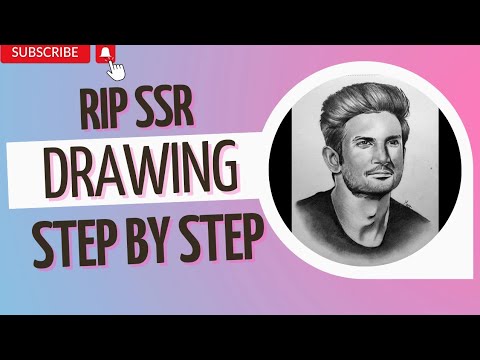 Sushant Singh Rajput Drawing Sketch Easy. Step by step Drawing SSR ...