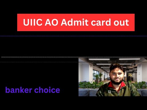 uiic ao admit card out - YouTube