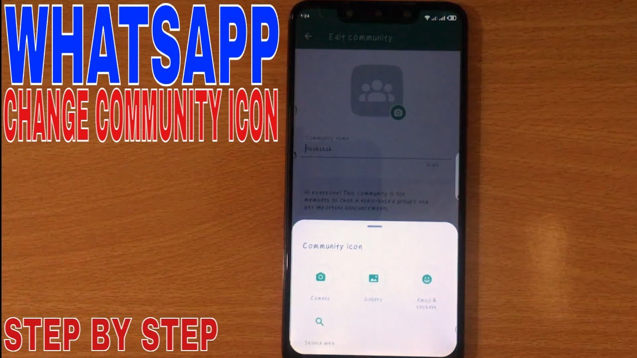 How To Change Community Icon On WhatsApp 🔴 - YouTube