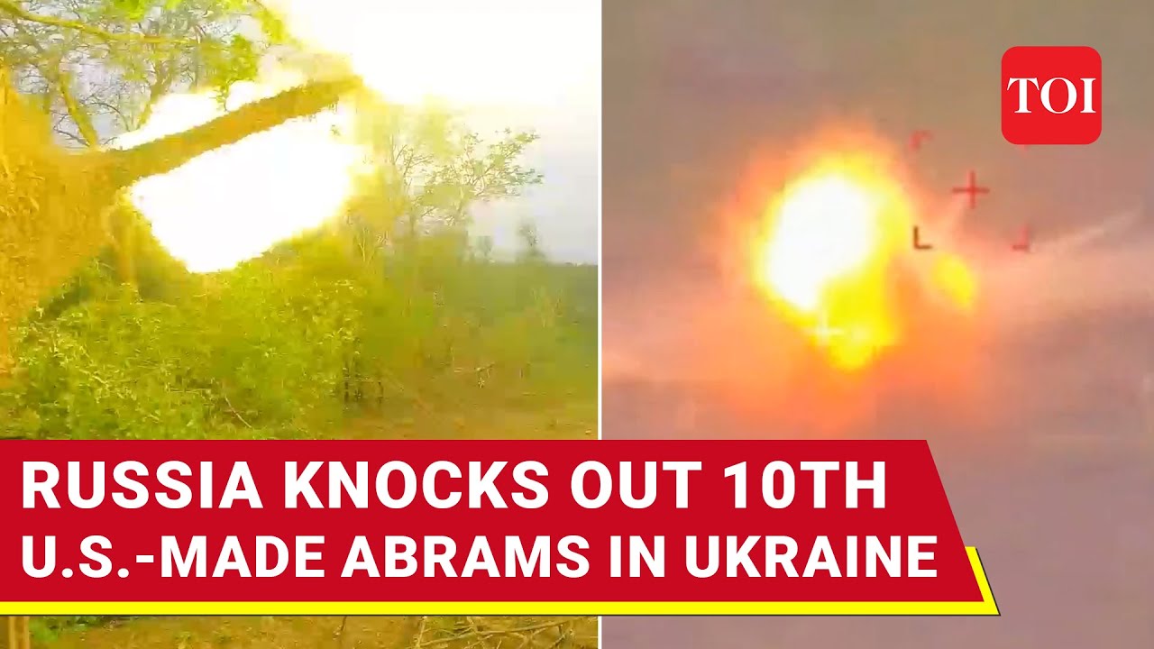 Russian Kamikaze Drones Torch 10th U.S.-made Abrams Tank In Ukraine ...