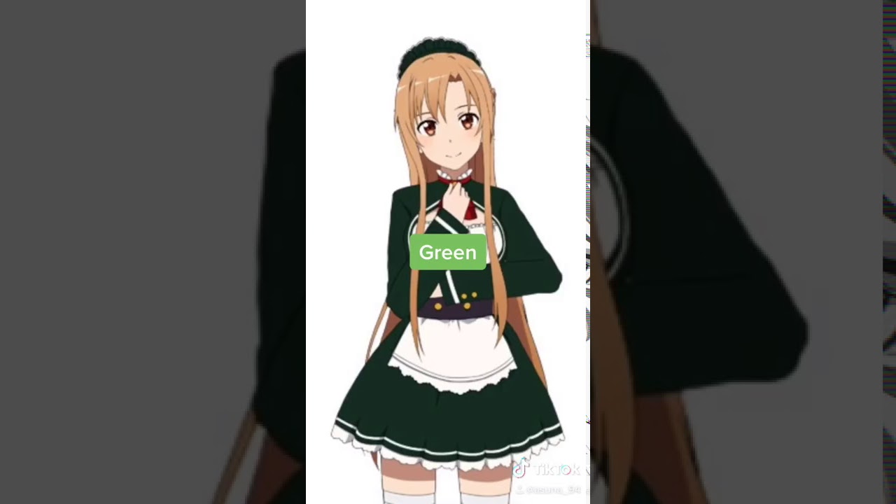 Asuna all outfits [sword Art Online] - YouTube