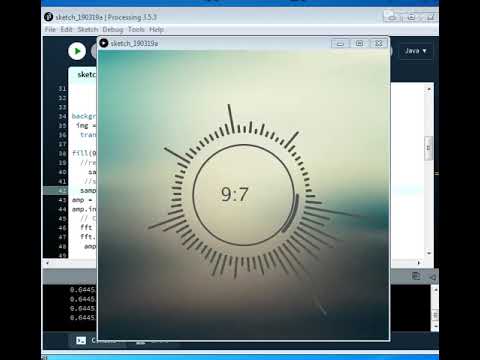 Sound visualization in Processing - YouTube