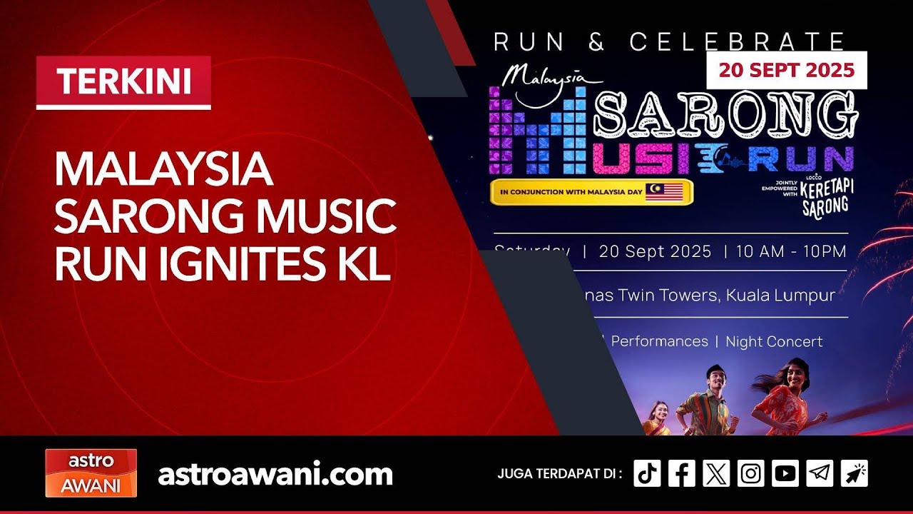 [LANGSUNG] Malaysia Sarong Music Run | 20 September 2025 - YouTube