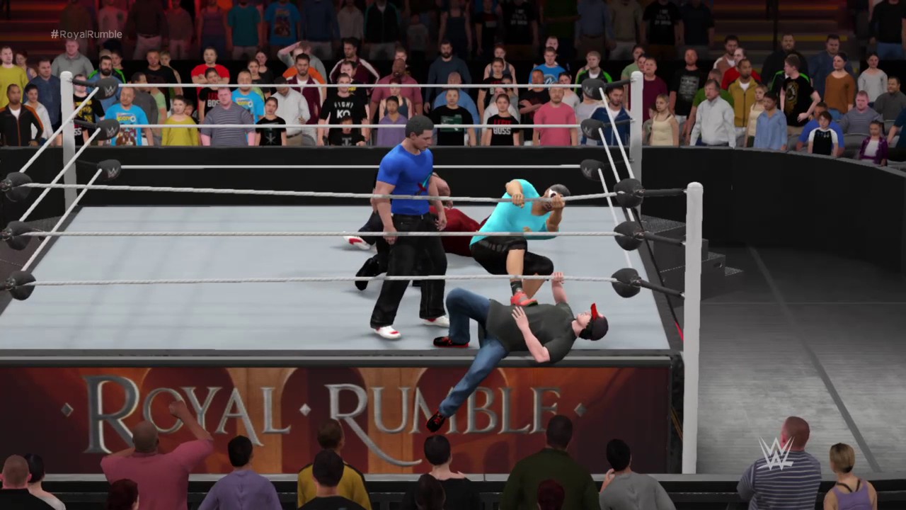 WWE 2K17|Custom Royal Rumble #17|Youtubers - YouTube