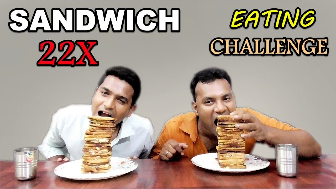 BIGGEST 22X FRIED SANDWICHES CHALLENGE | Sandwich Eating Competition ...