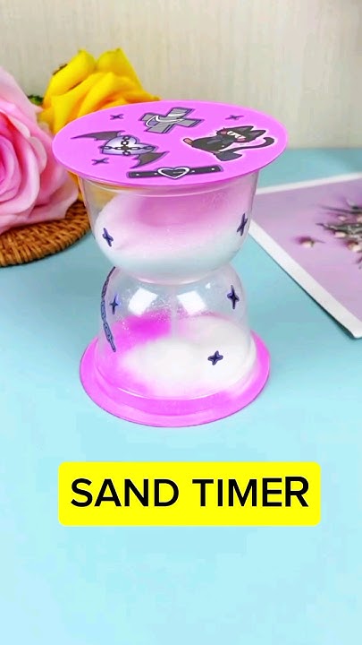 How to Make Sandglass - Sand Timer - Hourglass at Home #shorts - YouTube