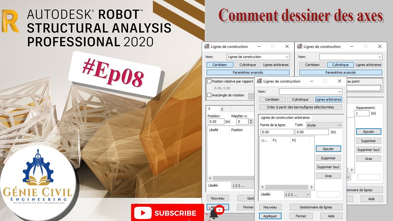 Autodesk Robot Structural Analysis 2020 | Ep08- Comment dessiner des ...
