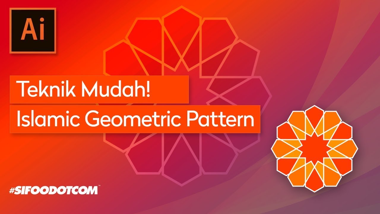 How To Create Islamic Geometric Pattern EASY! | Adobe Illustrator ...