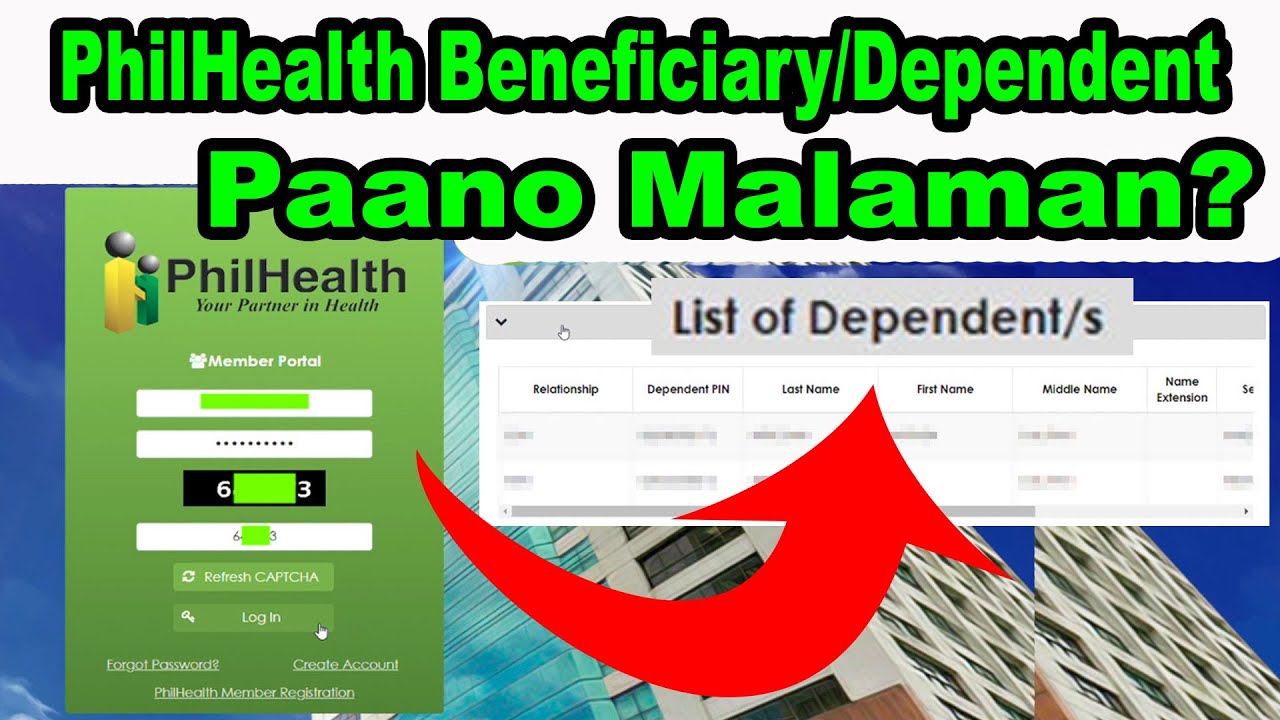 How to check philhealth beneficiary dependents online - YouTube