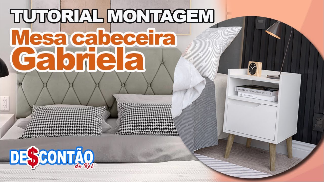 Tutorial de montagem MESA DE CABECEIRA GABRIELA - YouTube