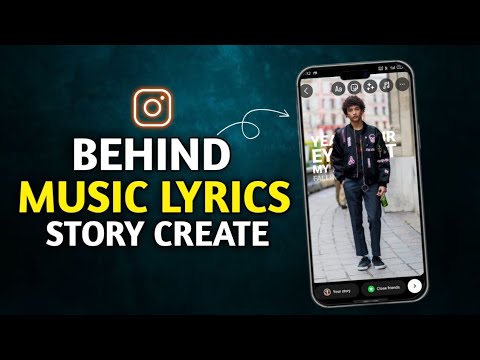 How To Create Behind Model Music Lyrics Instagram Story || Behind Music ...