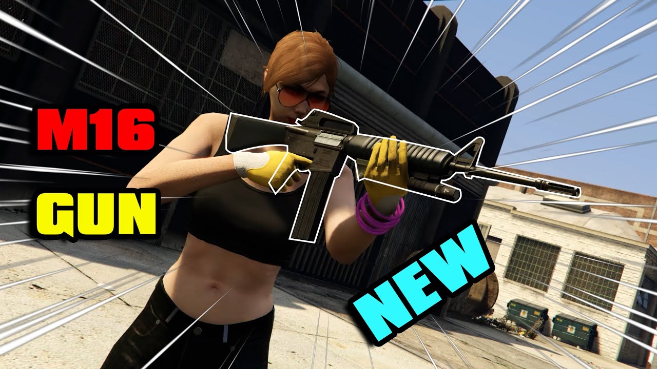 GTA 5 M16 Gun | Service Carbine | GTA 5 Online (no commentary) - YouTube