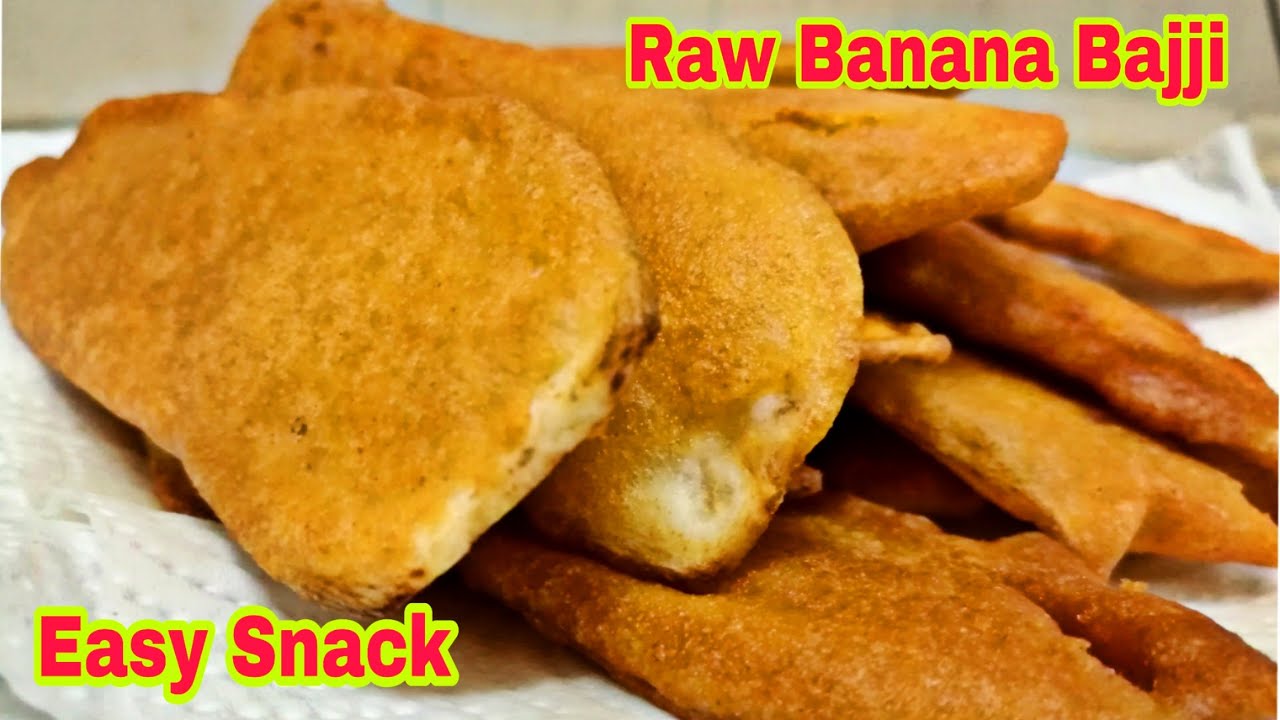 5 Minutes Quick & Easy Evening Snacks/Raw Banana Bajji /How To Make ...