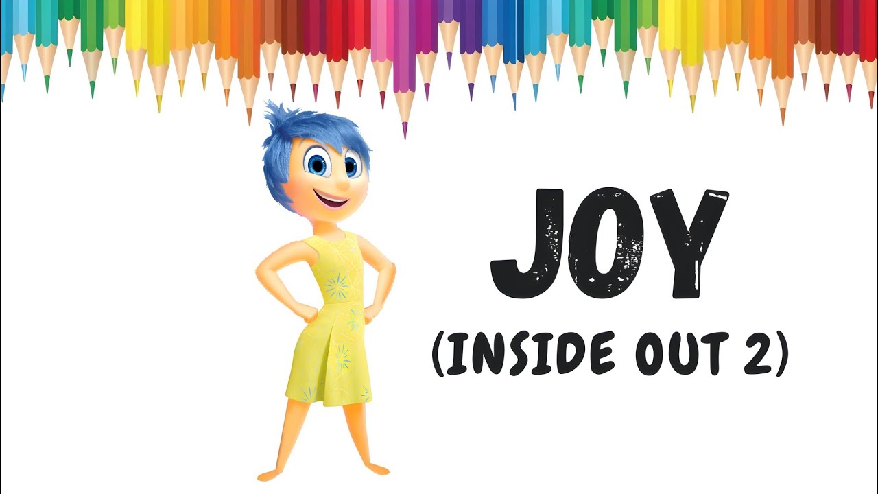 How to draw Joy | Inside Out 2 | step by step drawing tutorial | joy ...