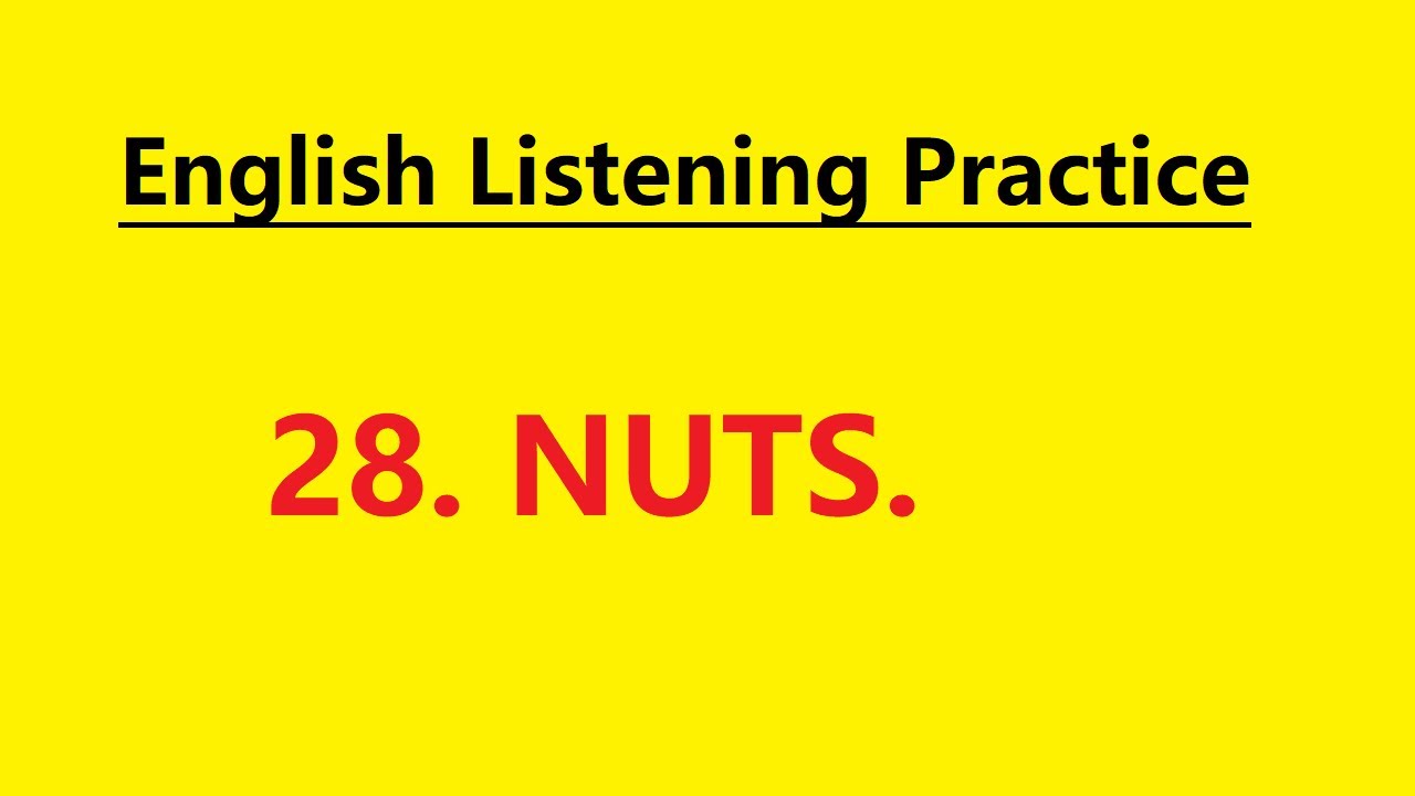 Learn English through Story - Nuts - Level 1 - YouTube