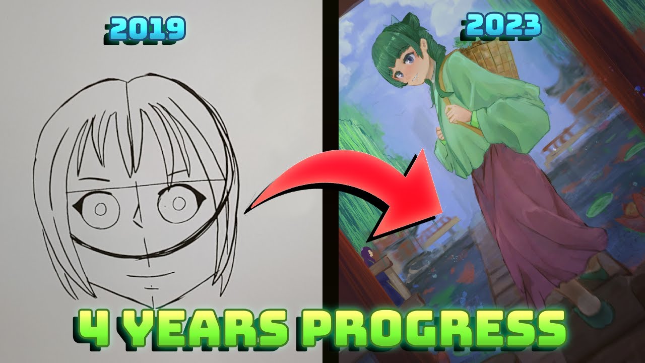My Art Progress in 4 YEARS!!! 2019-2023 | Digital Art - YouTube