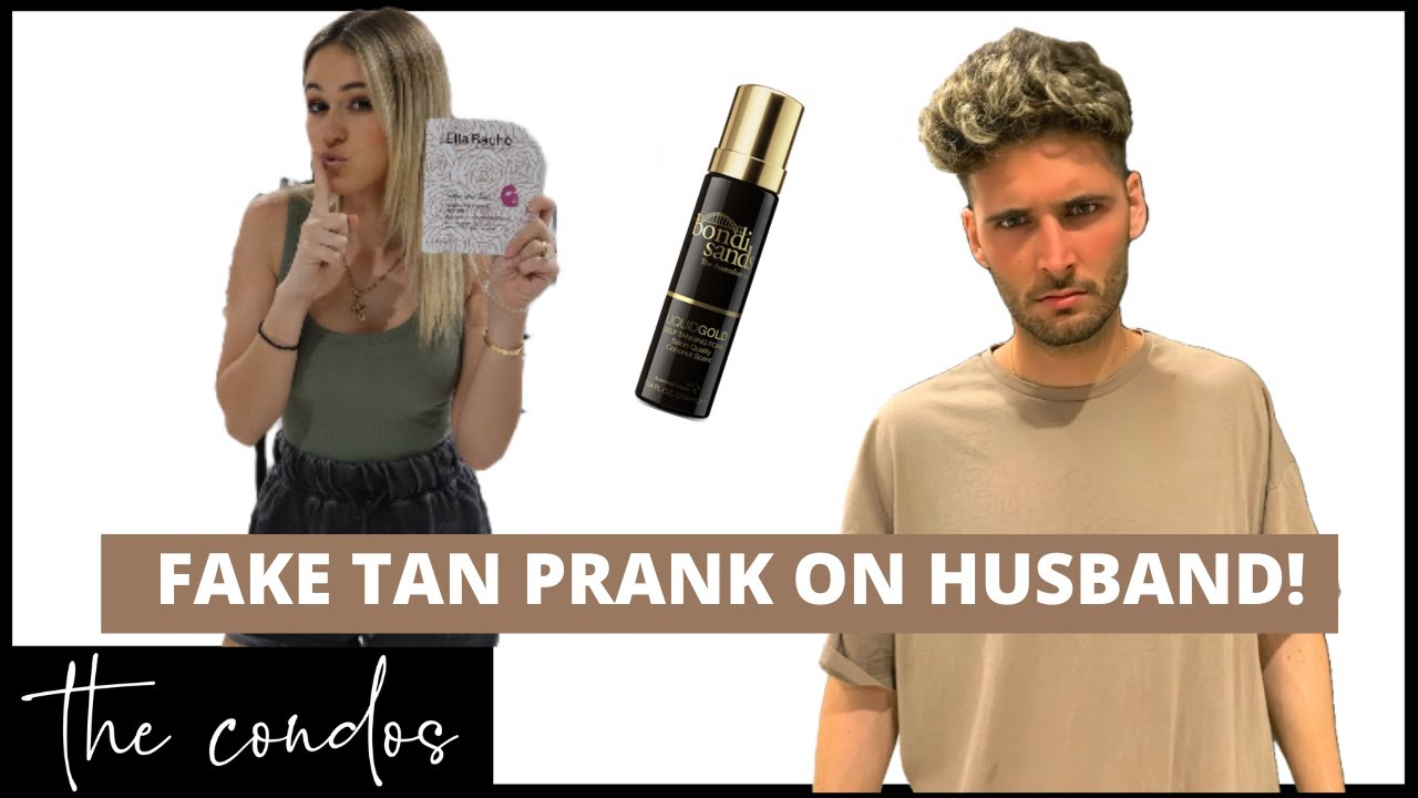 FAKE TAN PRANK ON HUSBAND || **APRIL FOOLS JOKE MUST SEE HIS REACTION ...