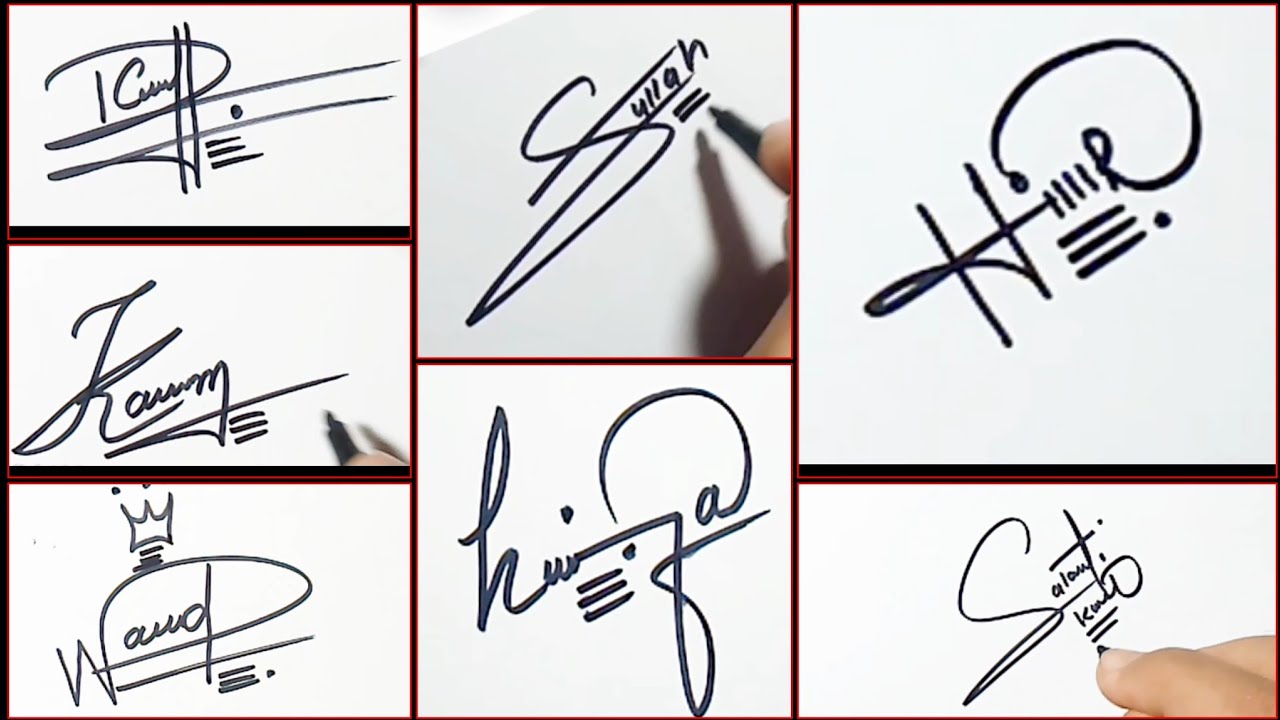 how to design your own signature like a billionaires || make stylish ...