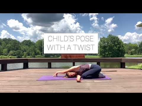 Child's Pose with a Twist