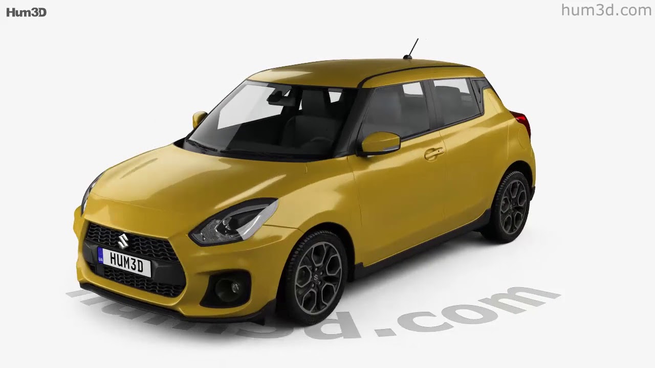 Suzuki Swift Sport 2020 3D model by 3DModels.org - YouTube