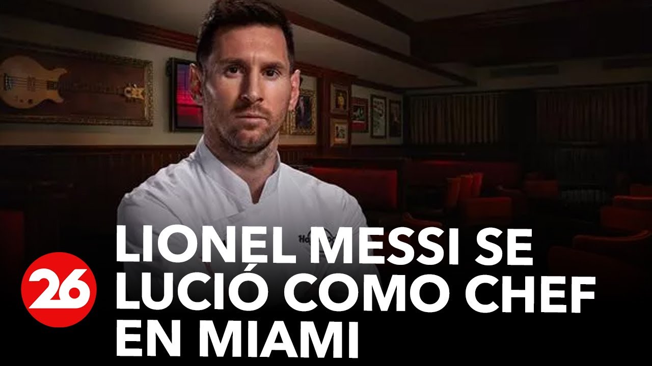 Messi se lució como chef en Miami - YouTube