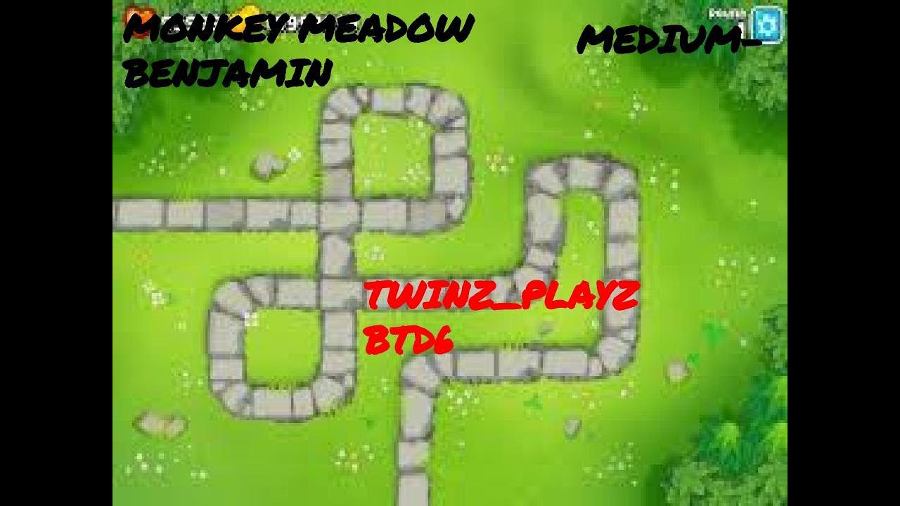 Bloons TD6!!! Monkey Meadow - Medium(Benjamin) - YouTube