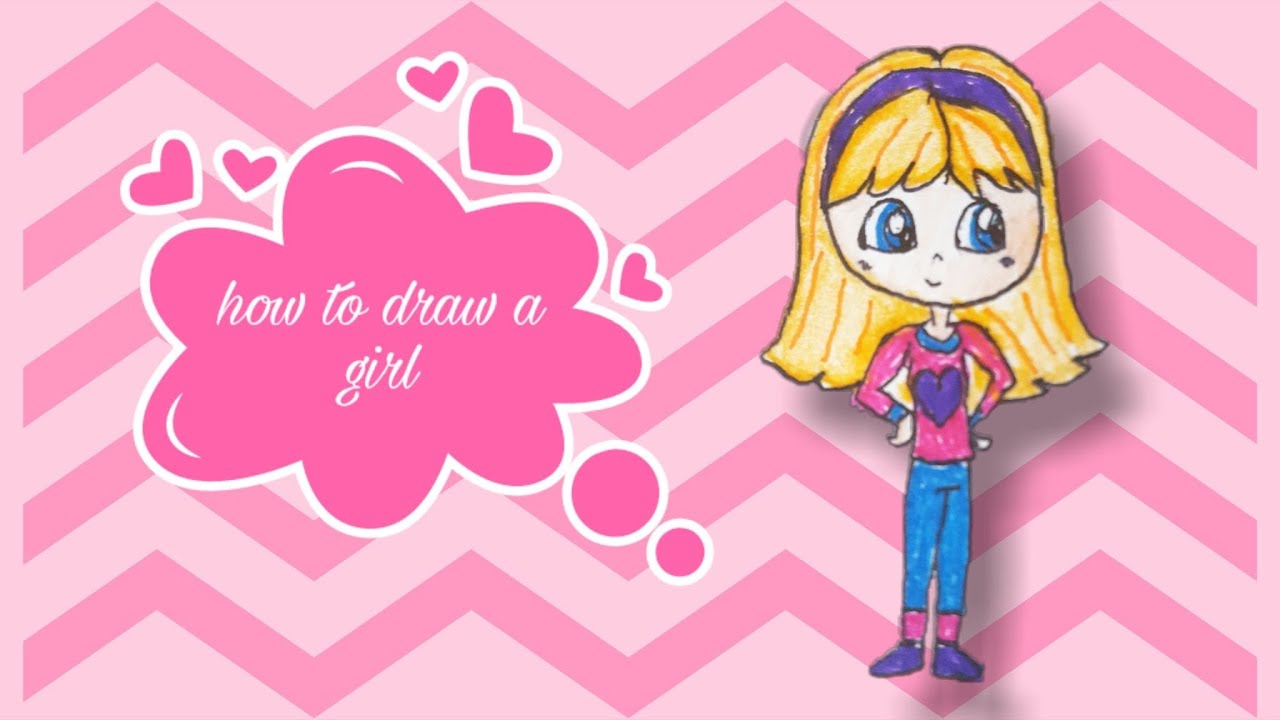 Challenge 2طريقه رسم بنت Youtube