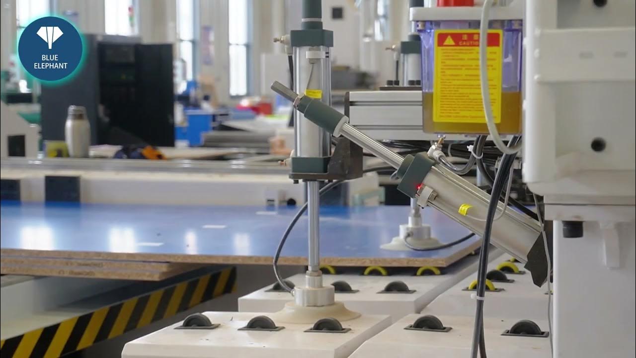 ELECNC2128 nesting cnc router with auto loading un unloading platform and labeling function ...