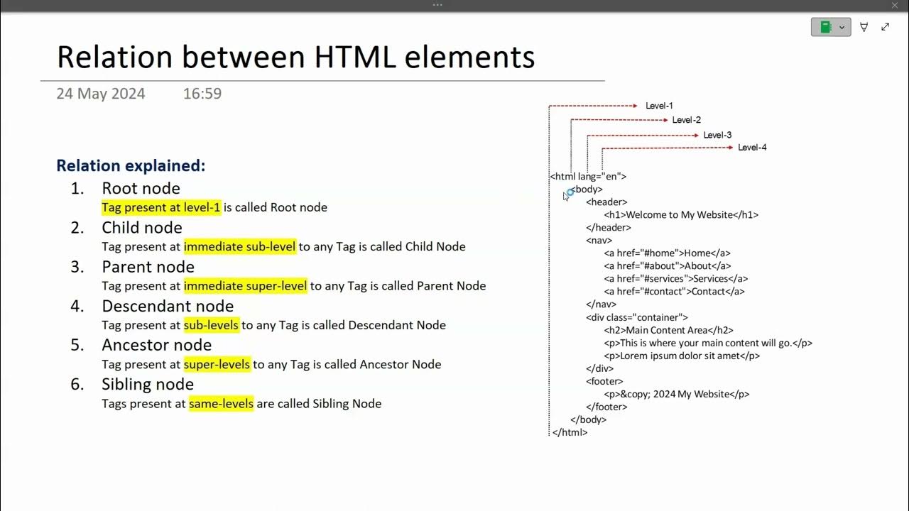 XPath - Relation between HTML Elements #4 - YouTube
