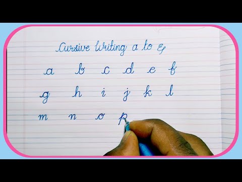 Small Alphabets Cursive writing / Cursive writing / Alphabets ...
