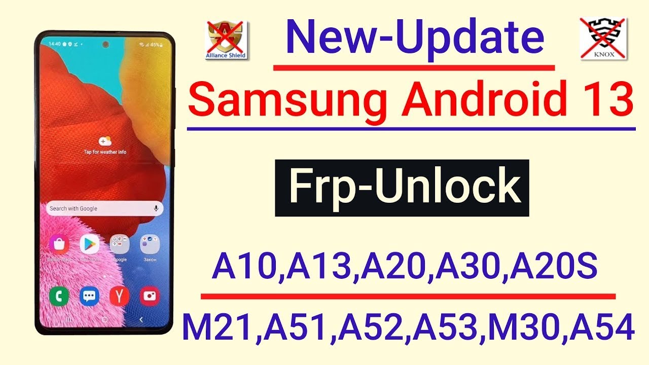 New Update-Samsung Android 13 Frp Unlock | Free Tool For Samsung A10 ...