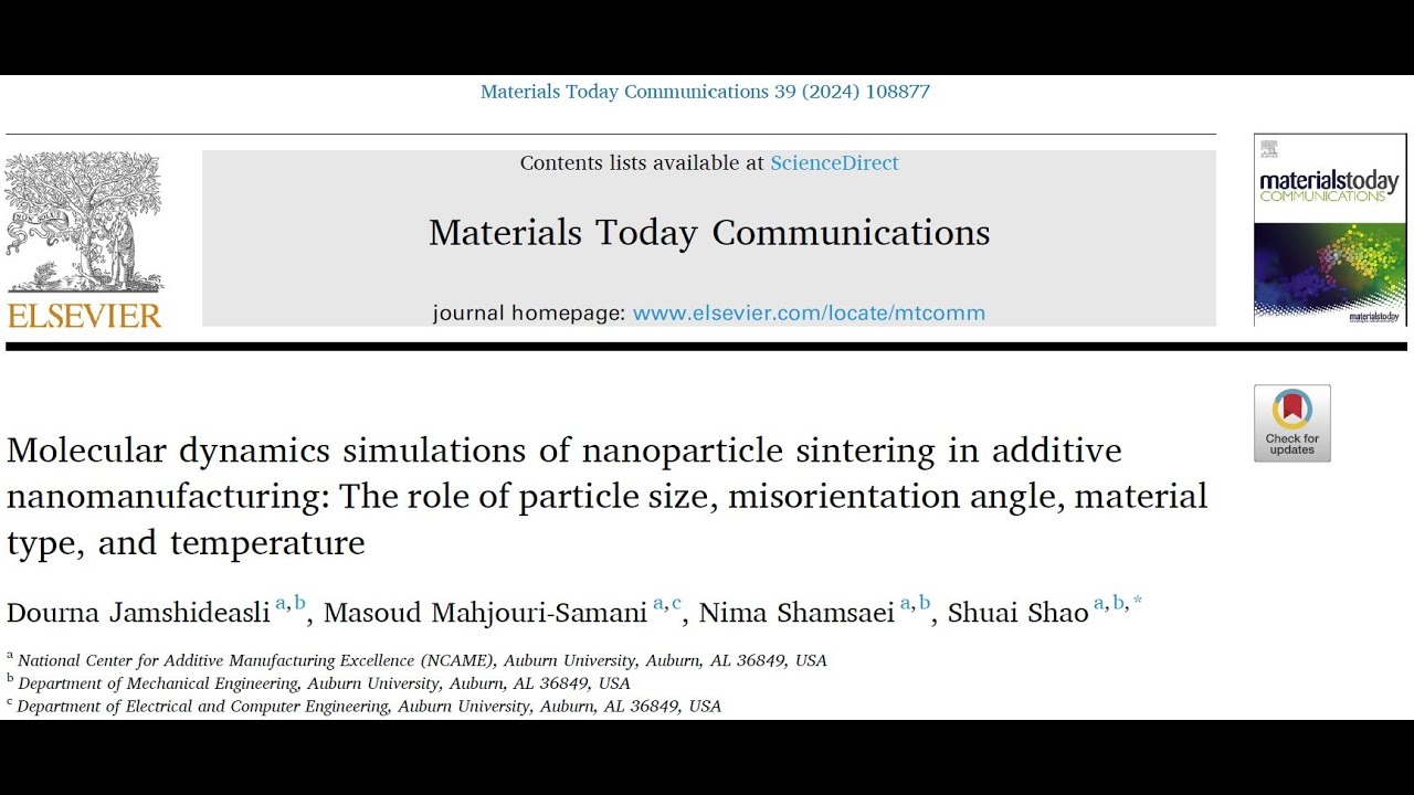 8 Molecular dynamics simulations of nanoparticle sintering in additive ...