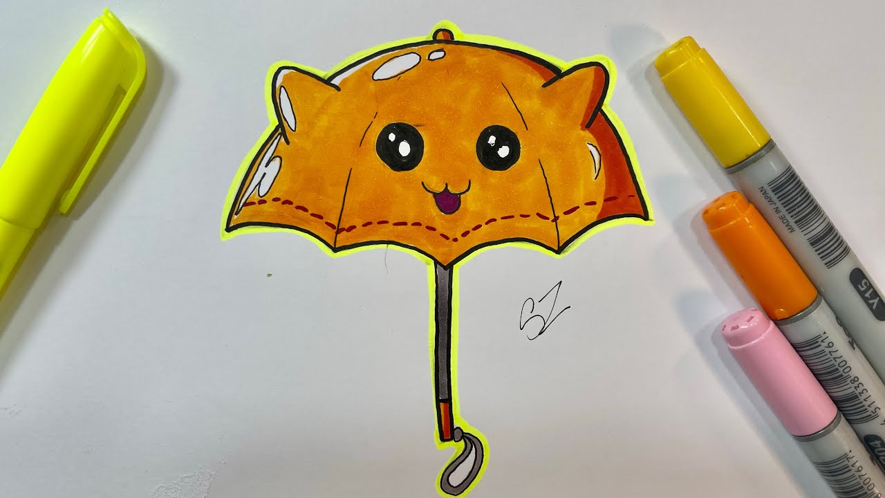COMO DIBUJAR UN PARAGUAS FACIL PASO A PASO dibujos facil - YouTube