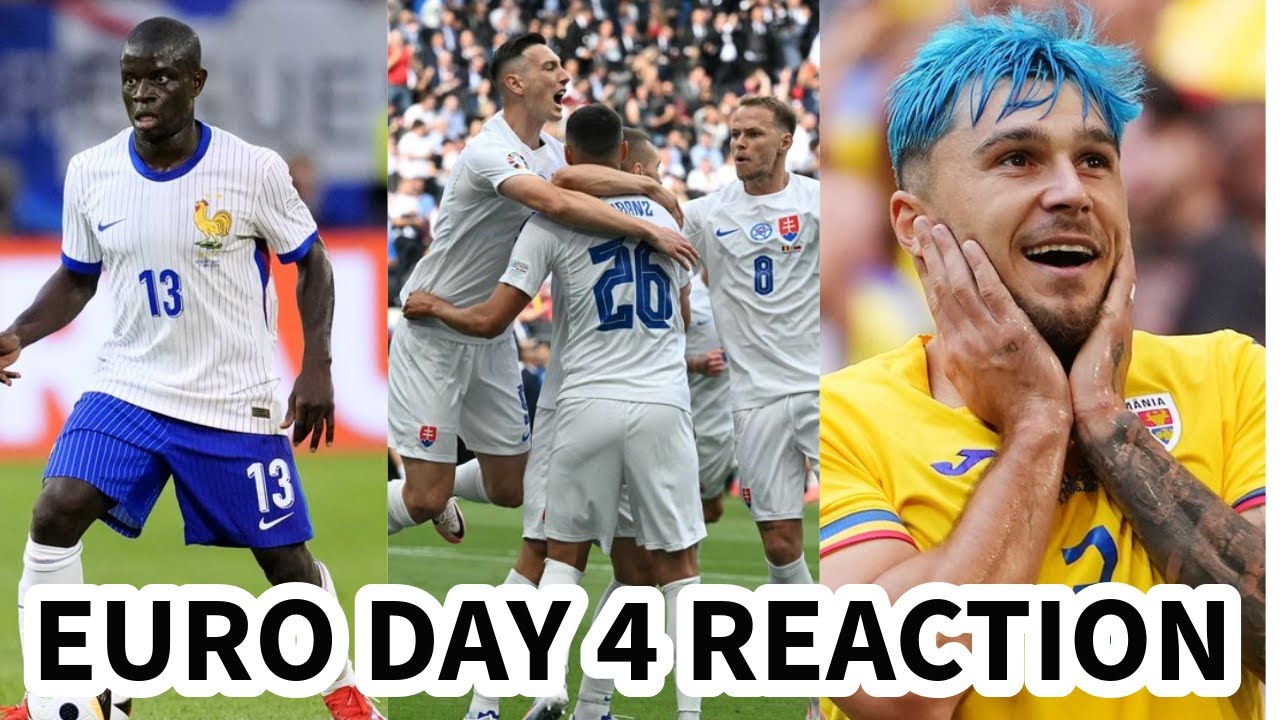 SLOVAKIA SHOCKS BELGIUM, ROMANIA GETS THEIR SECOND EURO WIN, AND FRANCE WIN | EURO DAY 4 ...