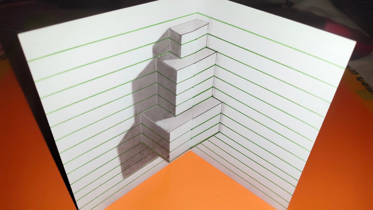 𝗛𝗼𝘄 𝗧𝗼 𝗗𝗿𝗮𝘄 3𝗗 𝗔𝗿𝘁 𝗢𝗻 𝗣𝗮𝗽𝗲𝗿 - YouTube