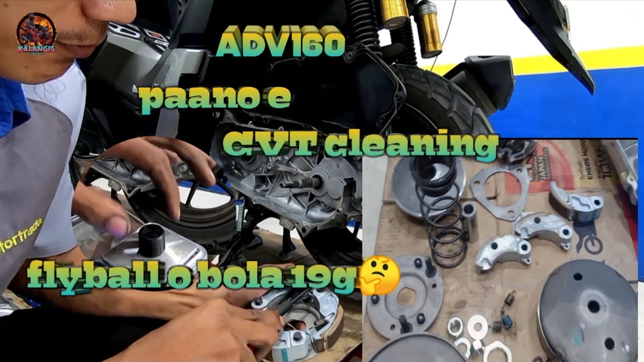 Paano mag CVT cleaning ng adv 160cc (tutorial Tagalog) #honda #kalangismotovlog - YouTube