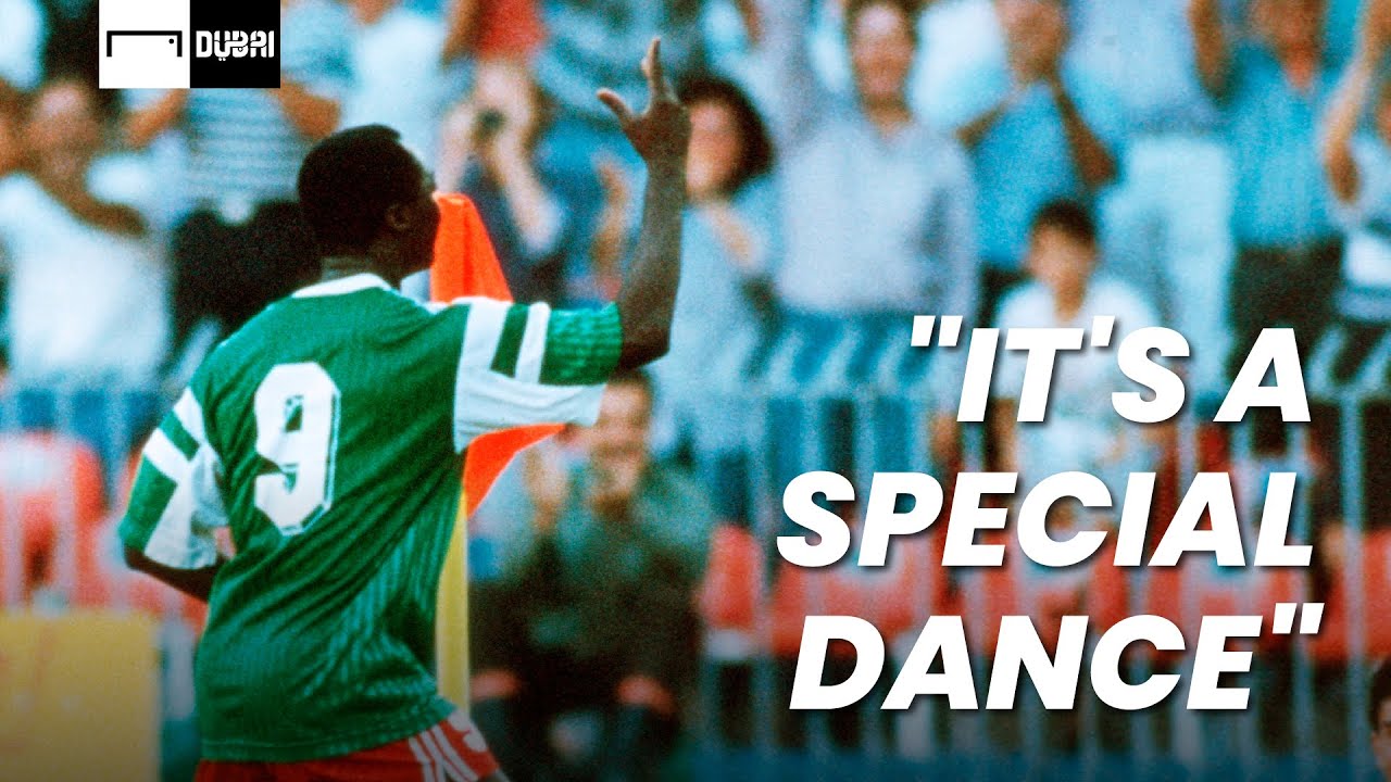 Roger Milla reveals all about his iconic goal celebration - YouTube