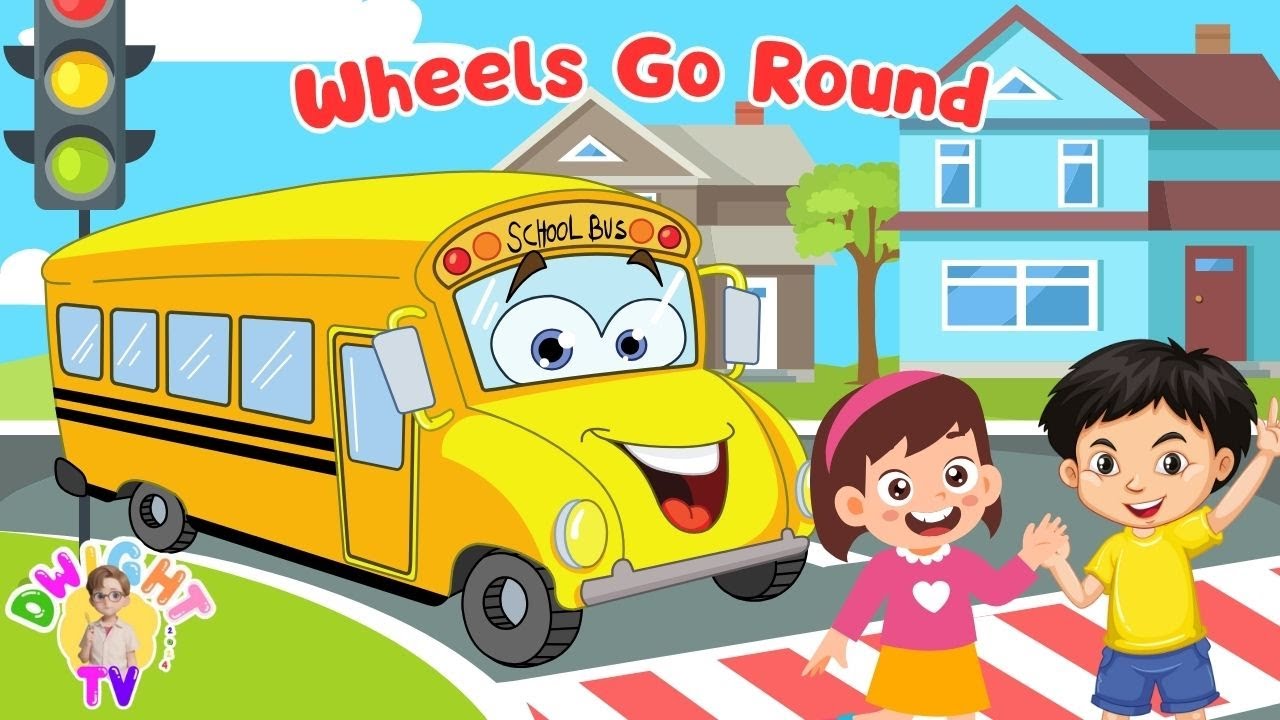 Wheels Go Round! 🚗 Fun Song for Kids - YouTube