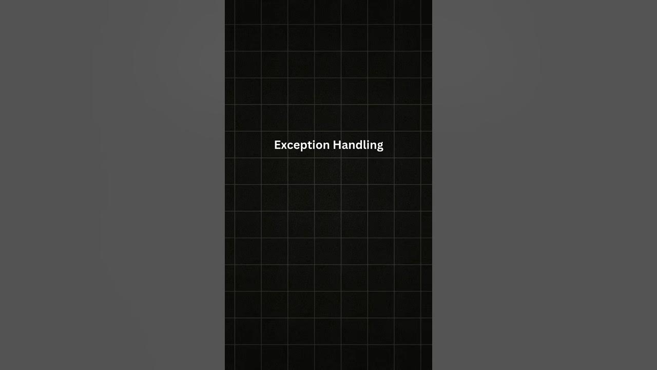 What is Exception Handling #shorts #engineering #coding #C++ #education - YouTube
