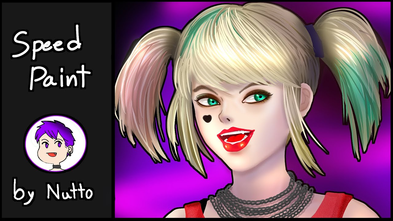 Speedpaint | Harley Quinn | Nuttozan - YouTube