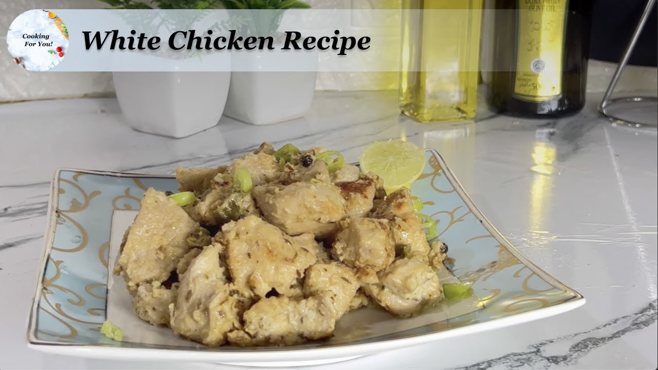 Quick and Easy White Chicken Dry Recipe - @cookingforyou6064 - YouTube