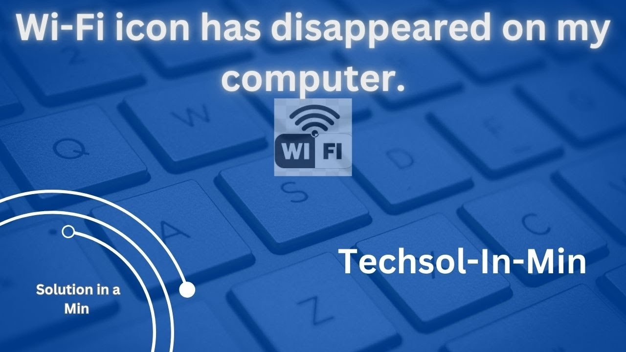 Wi-Fi icon has disappeared on your computer. - YouTube
